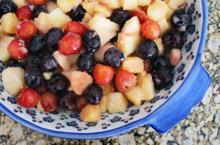 Cherry Apple Crisp - Run to the Table