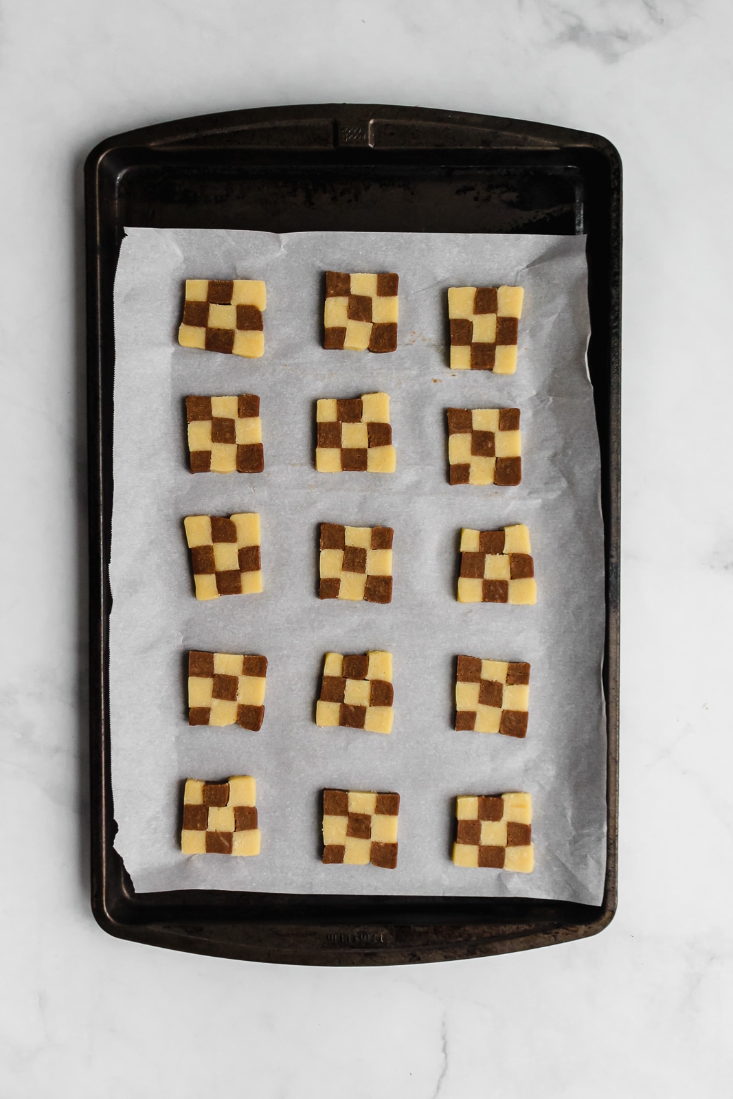 Checkerboard Cookies - Run to the Table