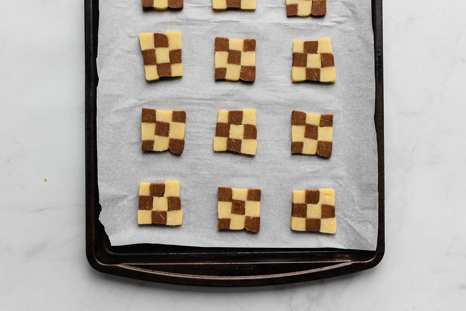 Checkerboard Cookies - Run to the Table