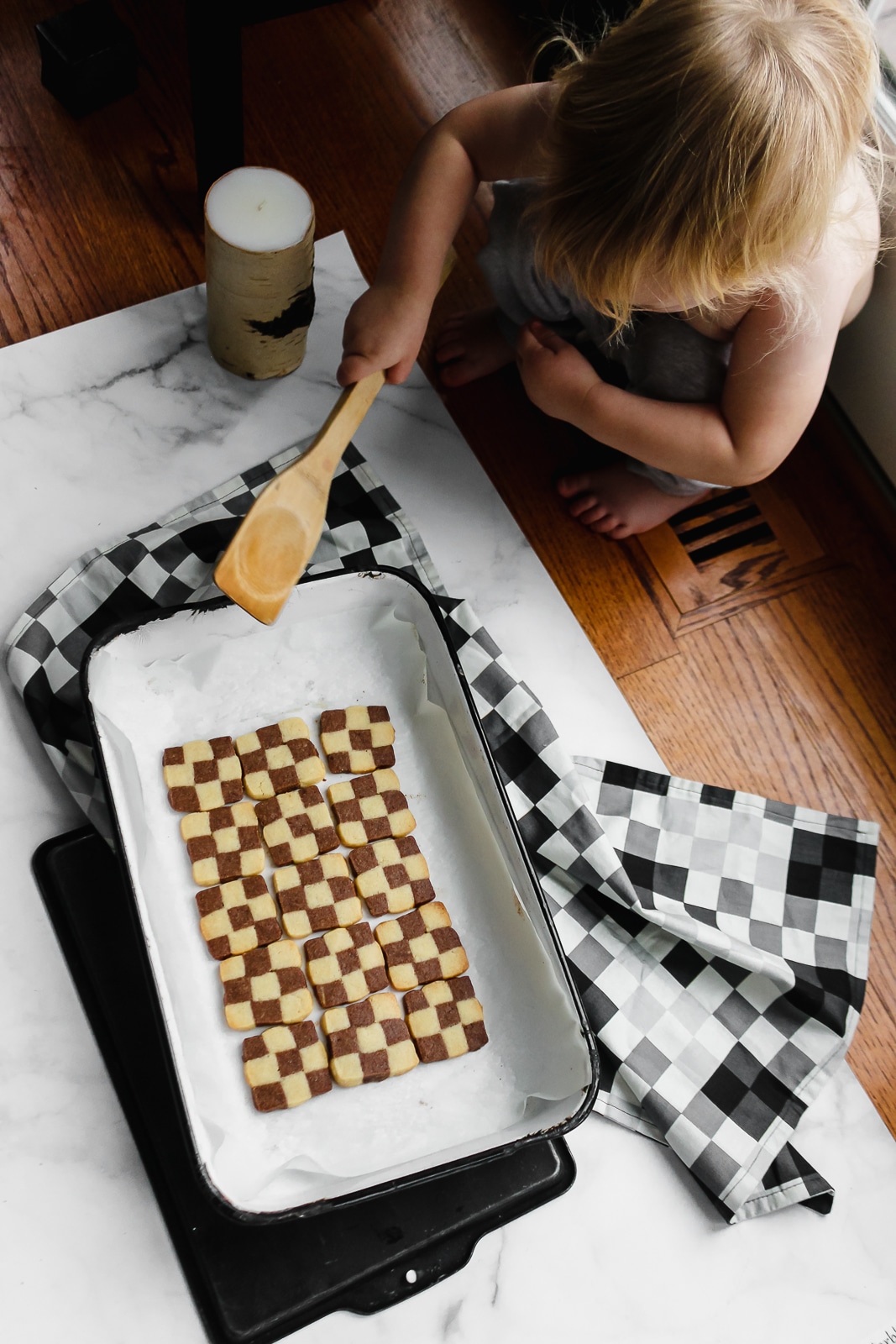 Checkerboard Cookies - Run to the Table