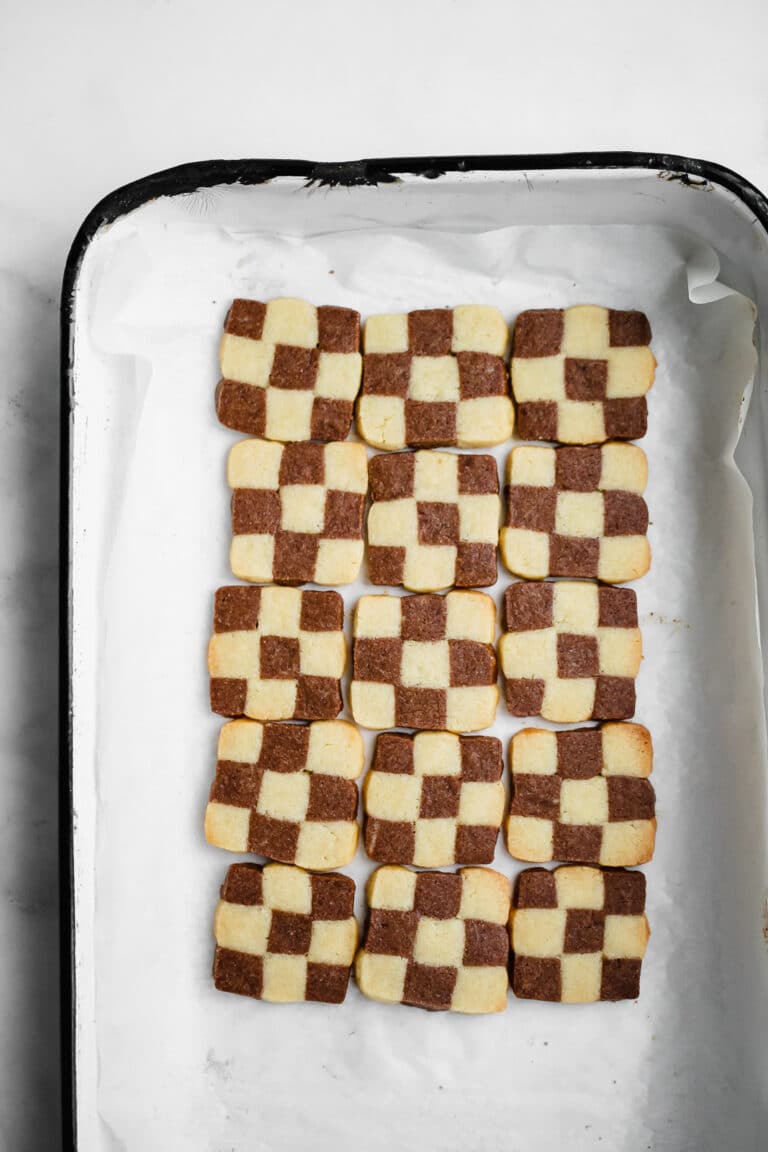 Checkerboard Cookies - Run to the Table
