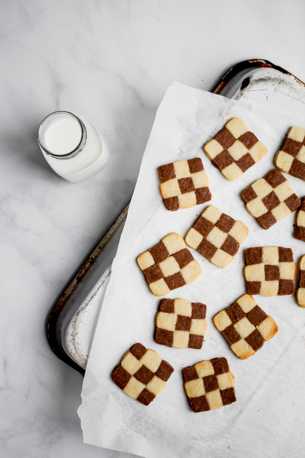 Checkerboard Cookies - Run to the Table