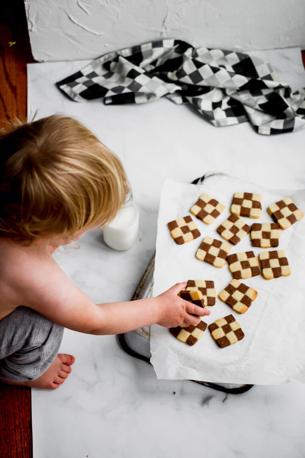 Checkerboard Cookies - Run to the Table