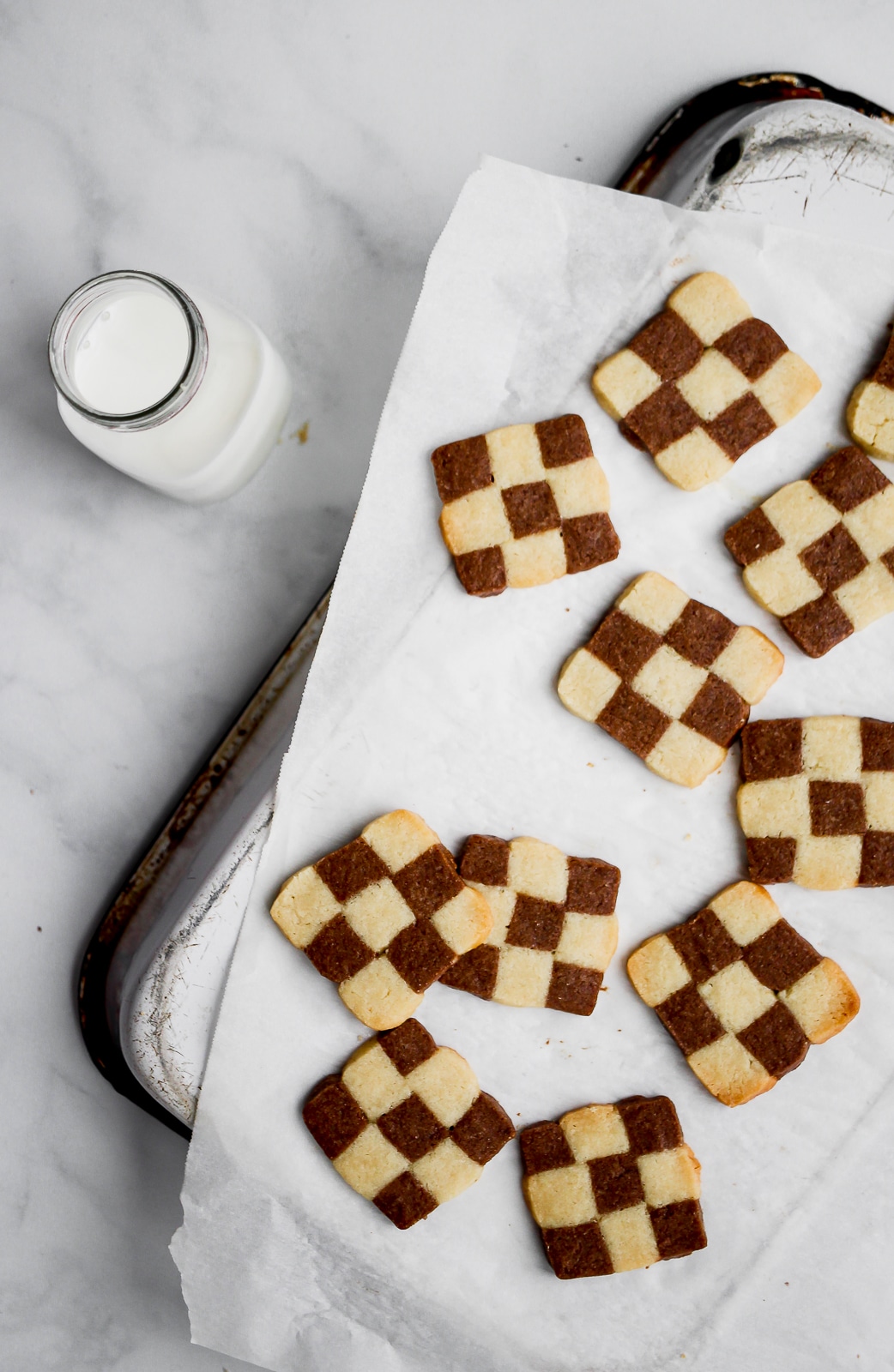 Checkerboard Cookies - Run to the Table