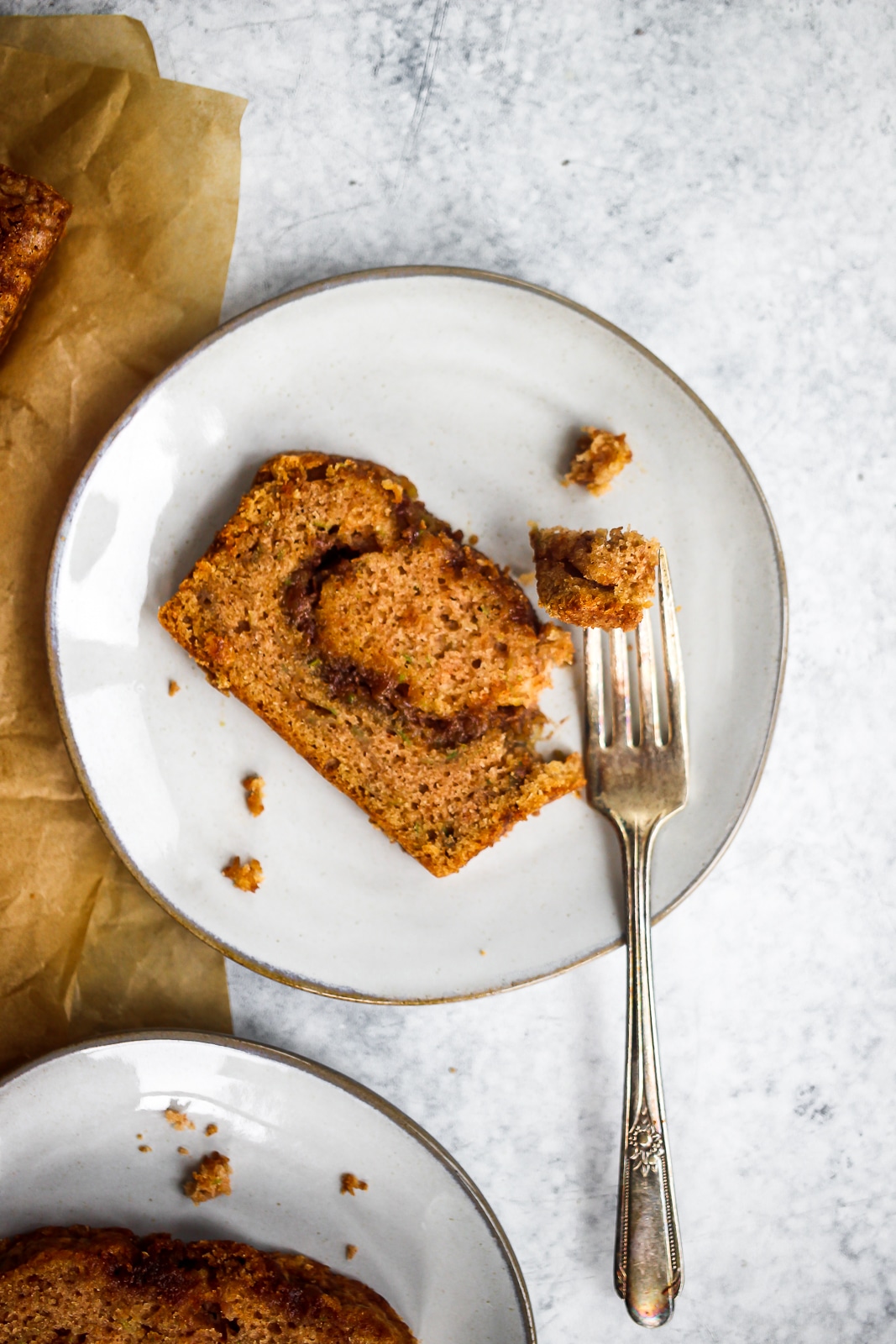 Cinnamon Swirl Zucchini Bread - Run to the Table